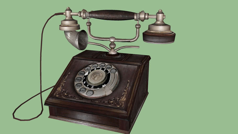 Telephone (Low poly) | 3D Warehouse