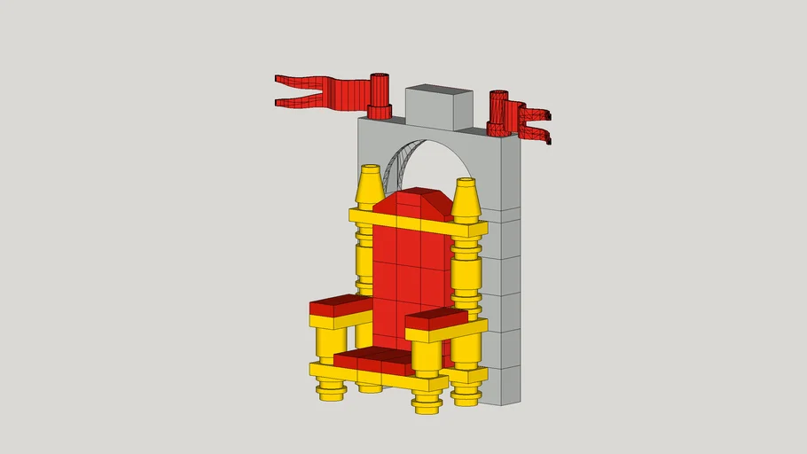 Lego Throne | 3D Warehouse