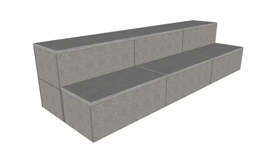 Blox Tiered Seating - TIR 03 by Icons of Denmark | 3D Warehouse