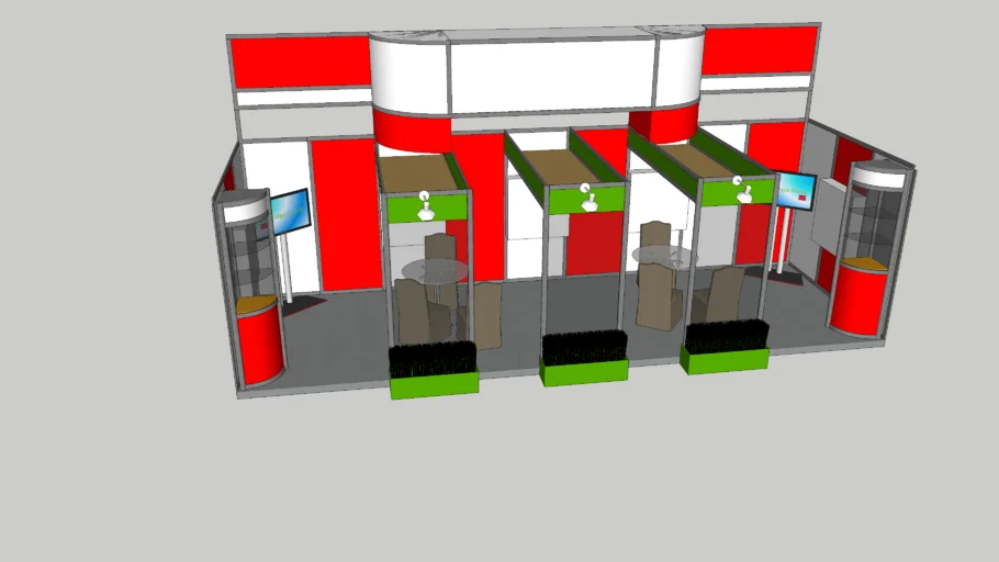 booth event pertamina | 3D Warehouse