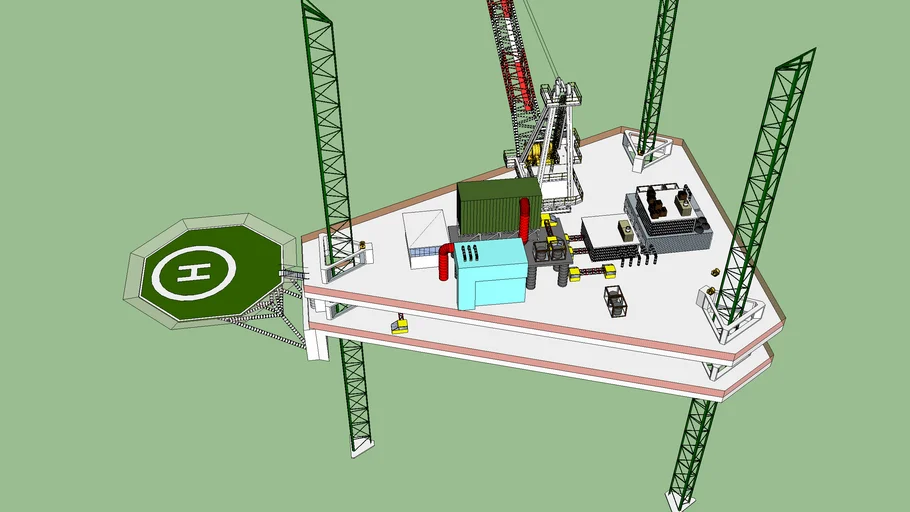 Jackup rig | 3D Warehouse