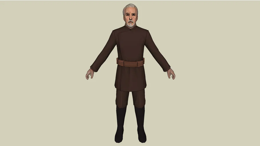 Dark Lord of the Sith Count Dooku / Darth Tyranus | 3D Warehouse