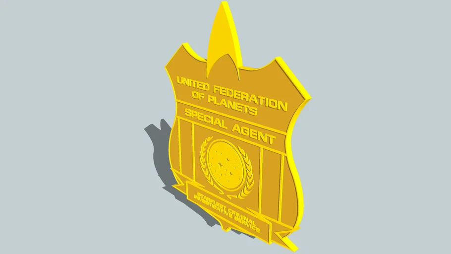 Starfleet Criminal Investigative Service Badge | 3D Warehouse