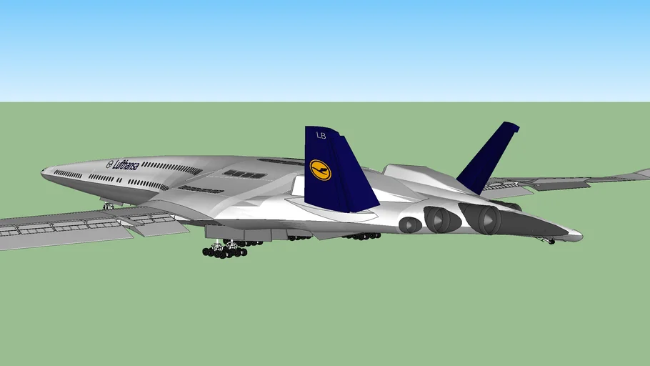 Lifting Body blended wing Aircraft. | 3D Warehouse