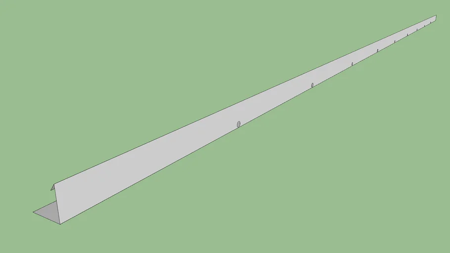 Eave Closure Metal - Flat Profile | 3D Warehouse