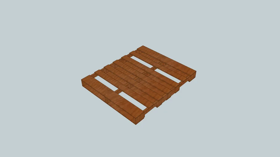America ISO standard Pallet | 3D Warehouse
