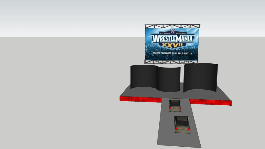 WWE Wrestlemania 27 Stage | 3D Warehouse