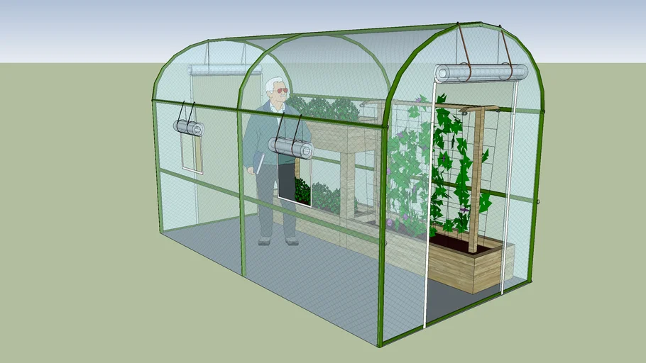 Hoop house DIY | 3D Warehouse