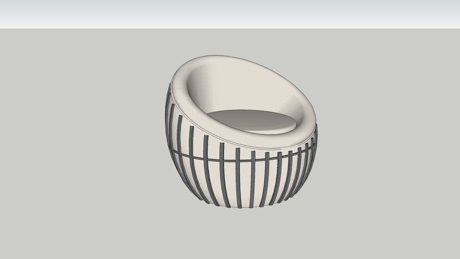 round armchair | 3D Warehouse