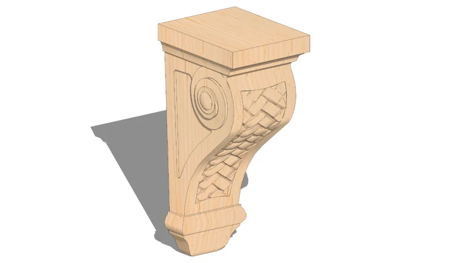 01602570-1 Weaved Corbel ( 5.5' x 7' x 14' ) | 3D Warehouse