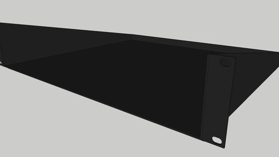 2RU RACK SHELF BROADCAST SHELF | 3D Warehouse