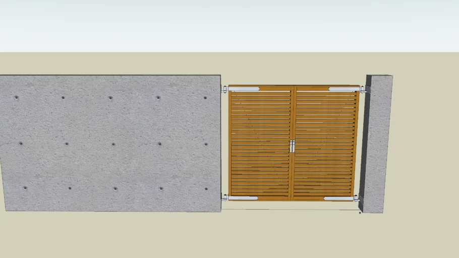 wooden gate | 3D Warehouse