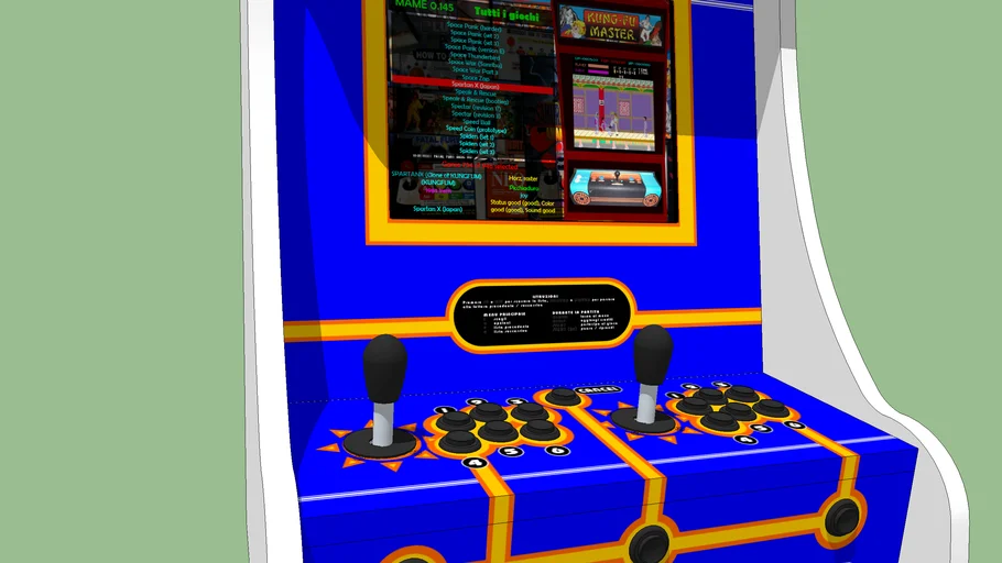 MAME Cabinet Wall Mounted (Final) | 3D Warehouse
