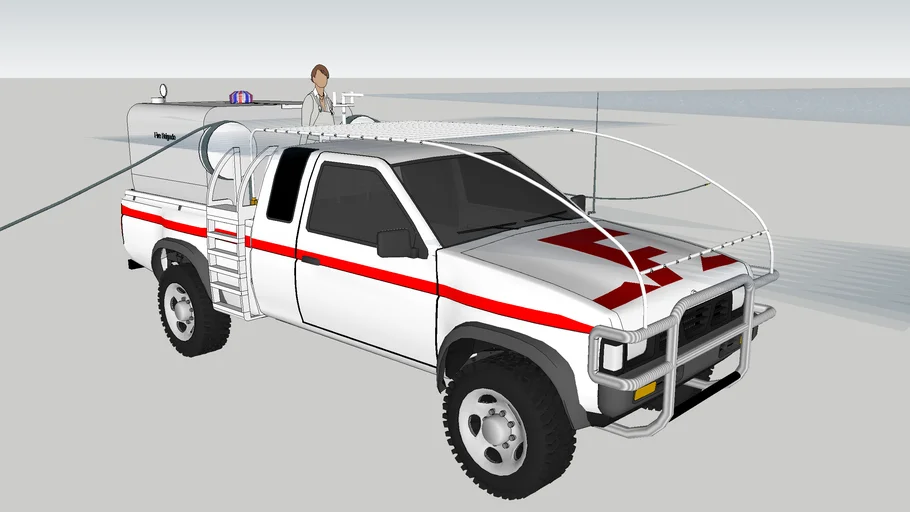 Fire pick up truck concept | 3D Warehouse