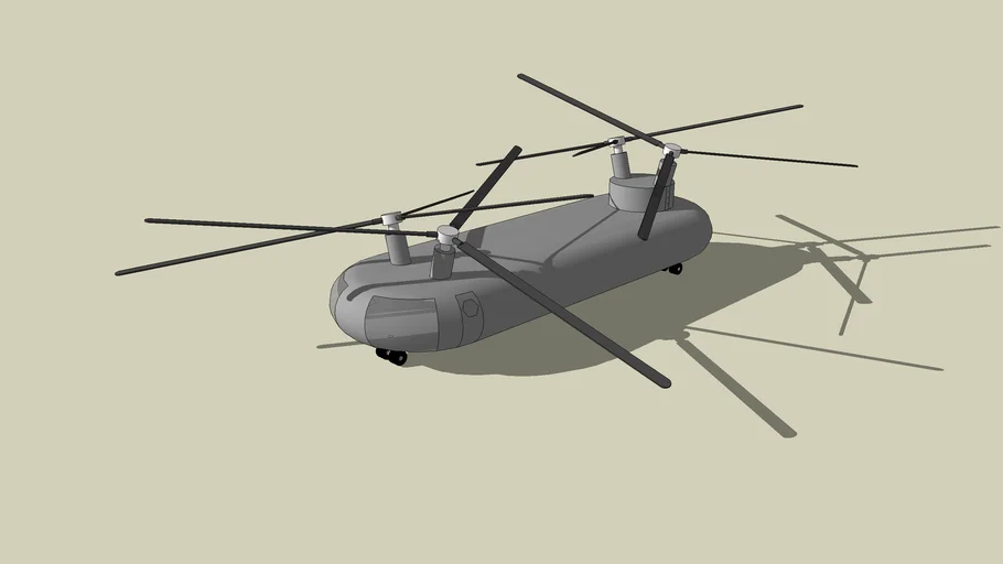Intermeshing Tandem Helicopter | 3D Warehouse