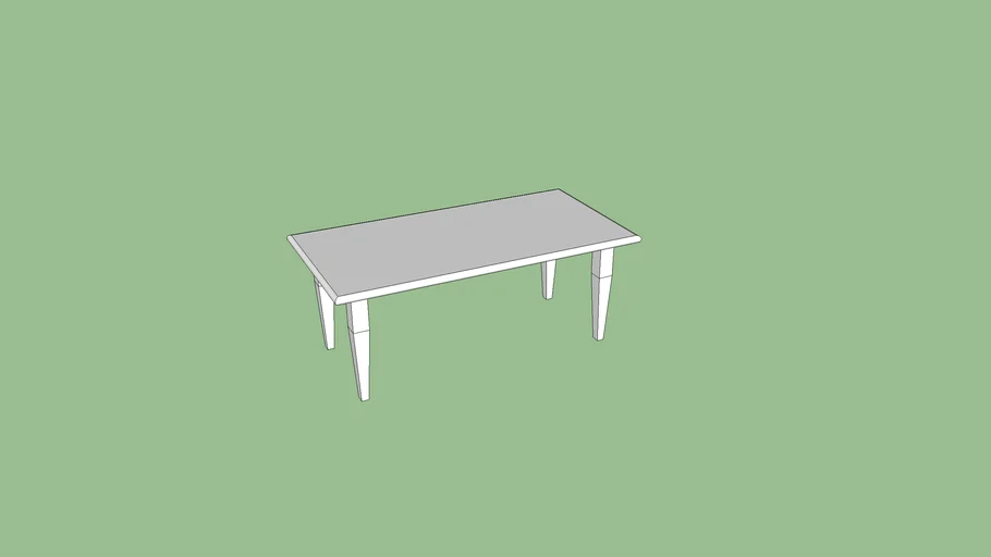 White Table | 3D Warehouse