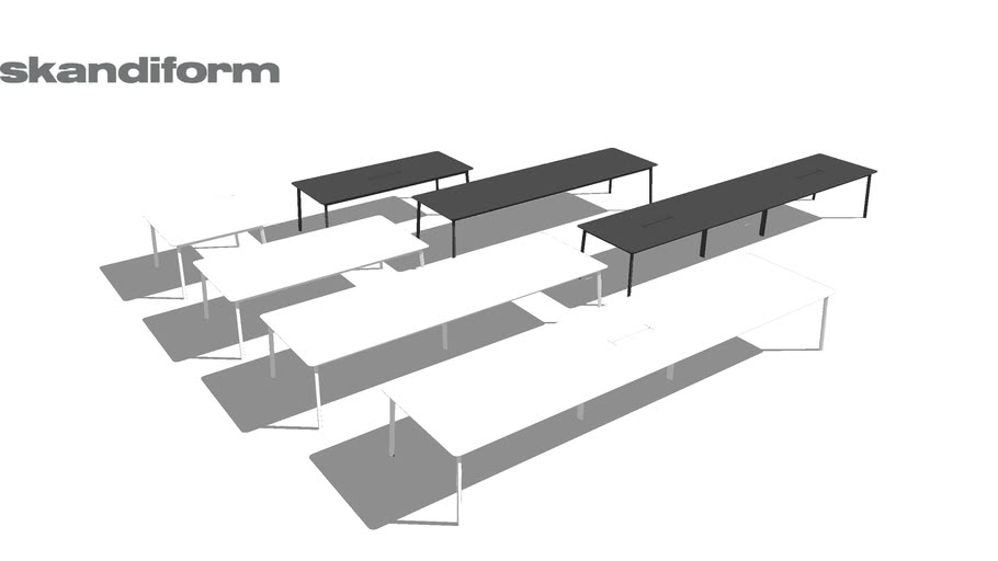 Skandiform Modulor Tables | 3D Warehouse