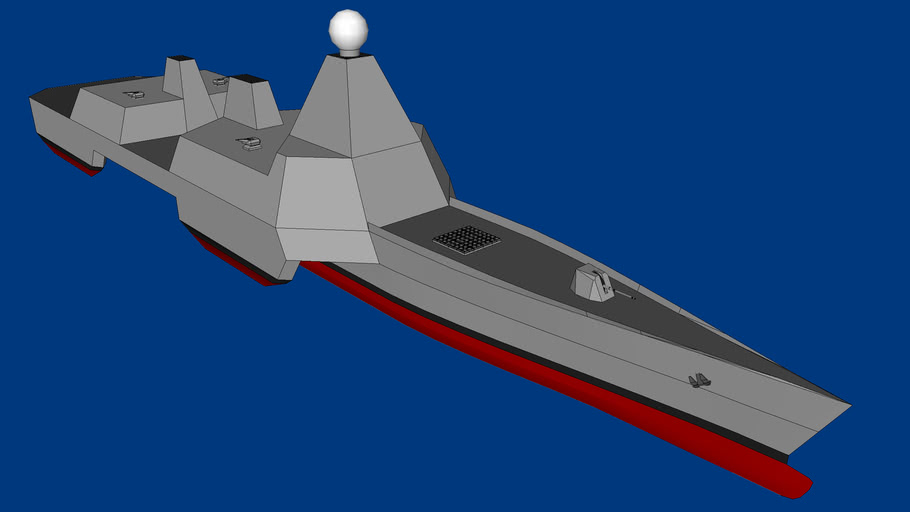 RN Large Future Surface Combatant: Pentamaran Global Cruiser WIP | 3D ...