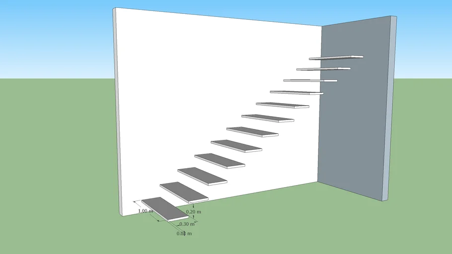 Floating Stairs | 3D Warehouse