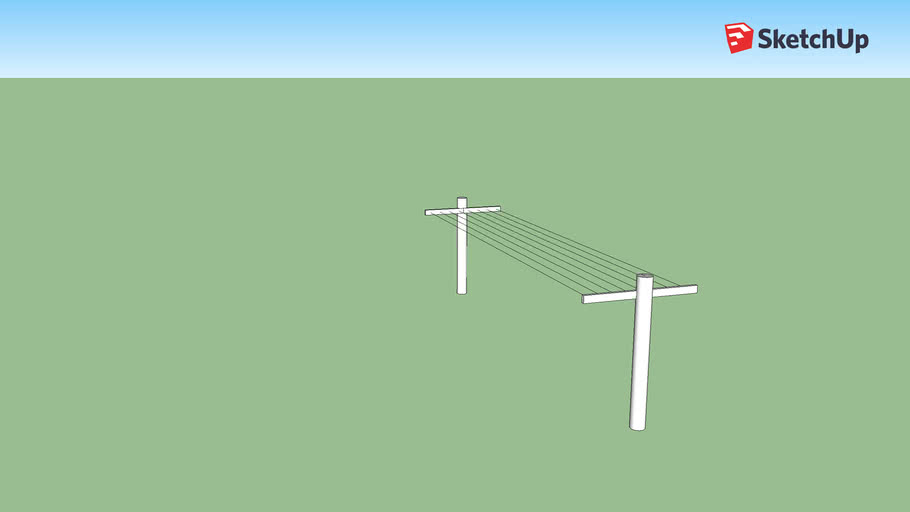 Clothes Line - simple | 3D Warehouse