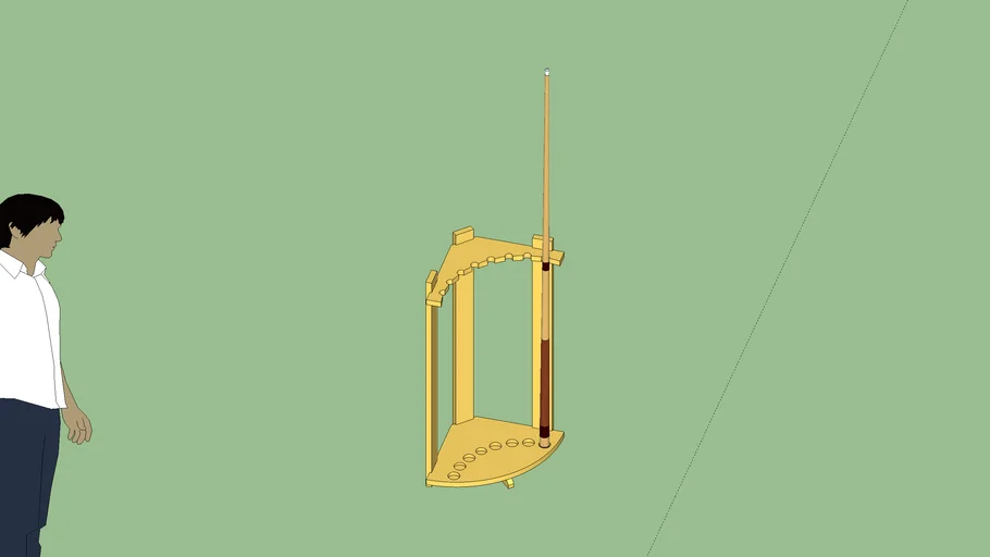 Pool Cue Stand | 3D Warehouse