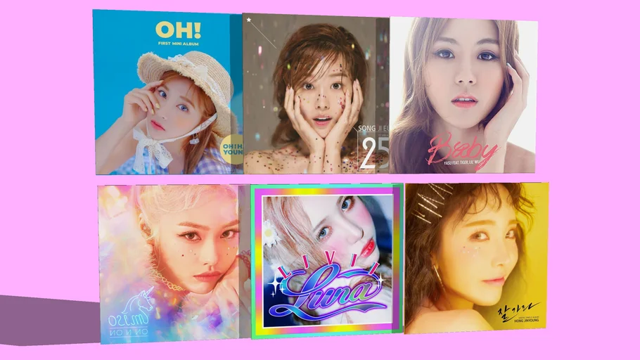 Cute Idols girls solos LP Disc Covers | 3D Warehouse