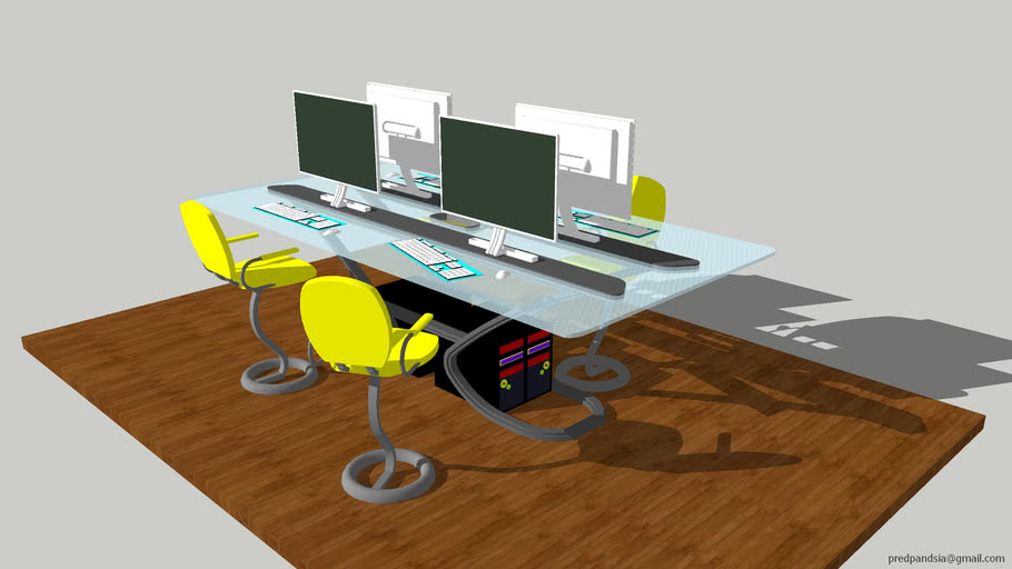 Computer Table | 3D Warehouse