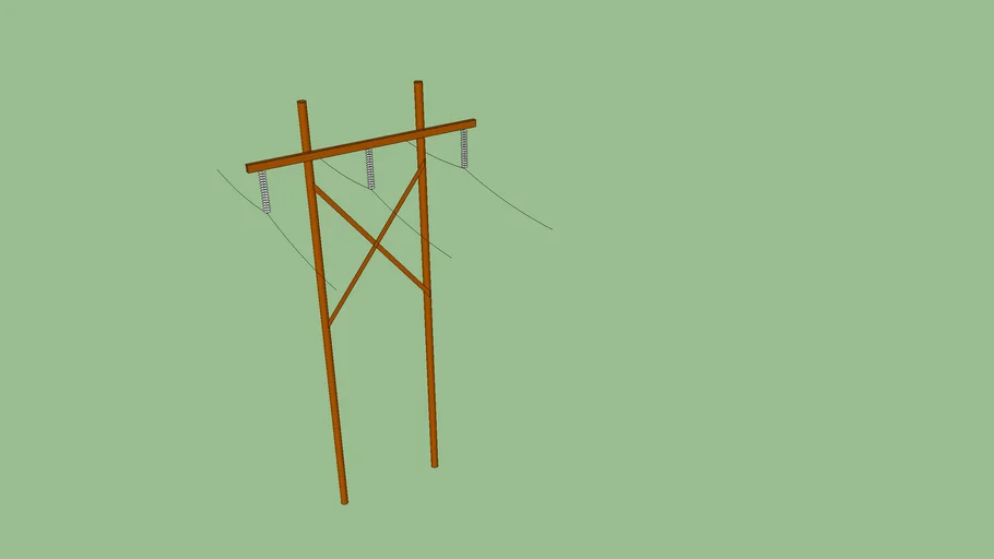 H Frame (69kV/138kV/230kV/287kV) | 3D Warehouse