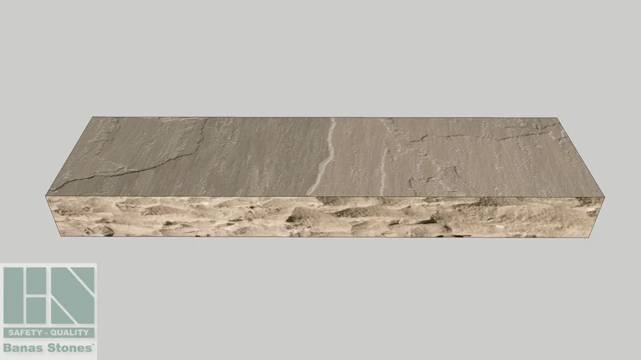 Banas Stones Natural 6' Steps/Risers - 16' x 60' - Banas Lavender | 3D ...