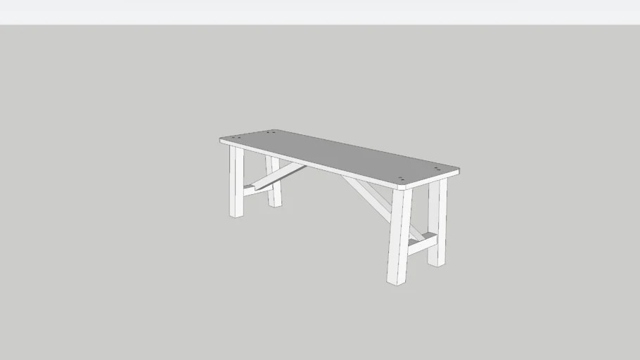 Simple Bench | 3D Warehouse