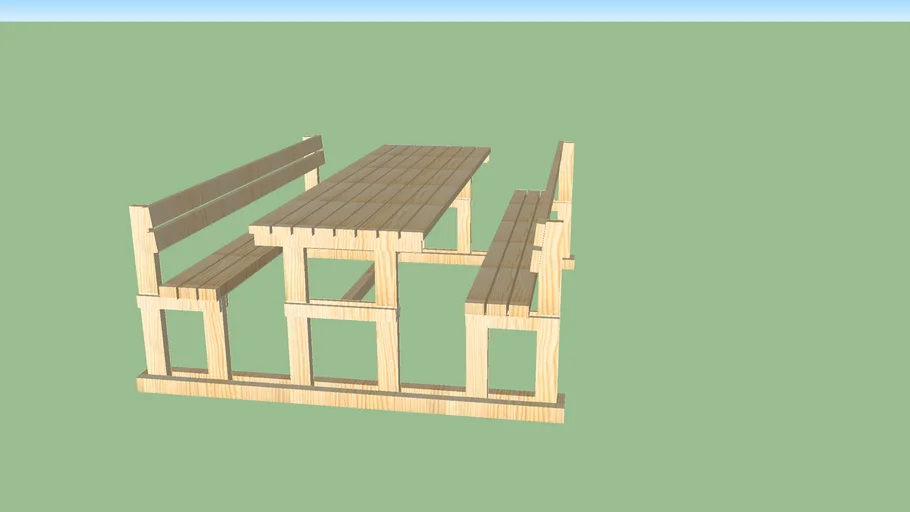 Picnic table 1 | 3D Warehouse
