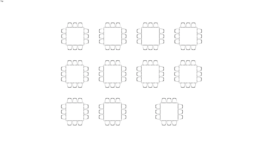 Square table | 3D Warehouse