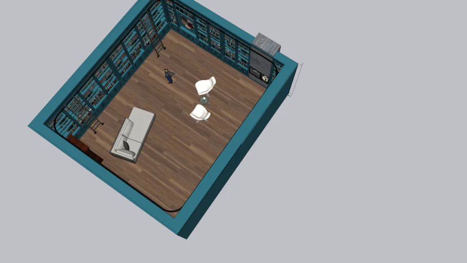 large personal library | 3D Warehouse