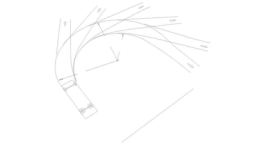 Truck turning circle | 3D Warehouse