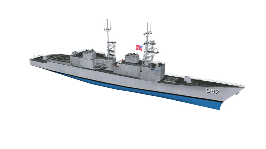 USS DDH-997 Hayler (Air Capable, or Flight Deck Spruance) | 3D Warehouse