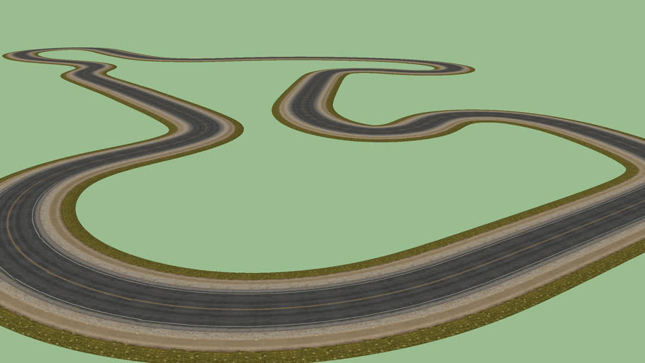 Road 3d model Game Assets Big Road Highway / @Bruce_3dModeler | 3D ...