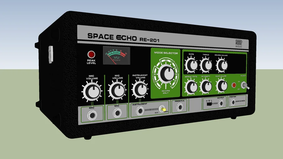 Roland RE-201 Space Echo Unit | 3D Warehouse