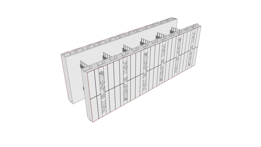 Fox Blocks 8 inch Straight Block | 3D Warehouse