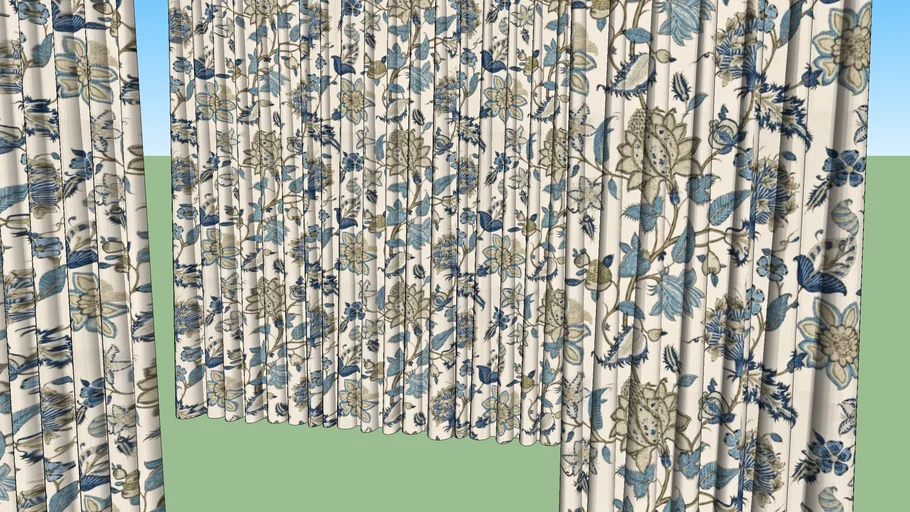 Pleated Drapes 6 | 3D Warehouse