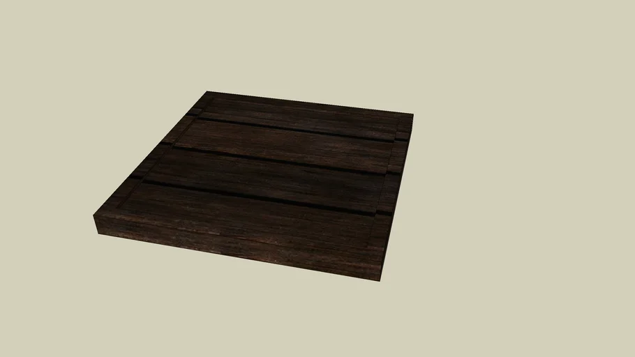 Simple Wooden Tray | 3D Warehouse