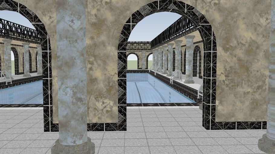 Updated - Swimming Pool - Nouveau Roman Classical 25 m | 3D Warehouse