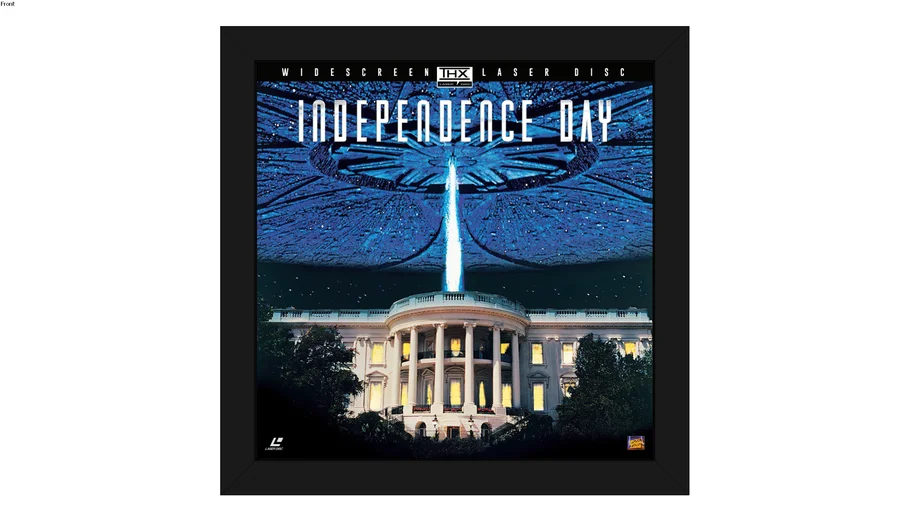 Framed Independence Day Laserdisc Cover | 3D Warehouse