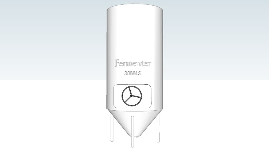 30 BBl Fermenter Labeled | 3D Warehouse
