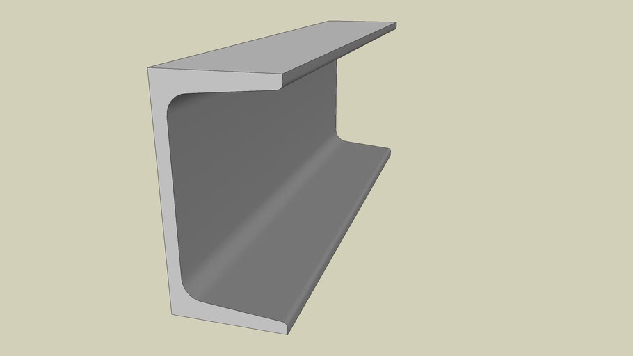 STEEL SECTION - CHANNEL 102 X 51 - PART 111 OF 180 | 3D Warehouse