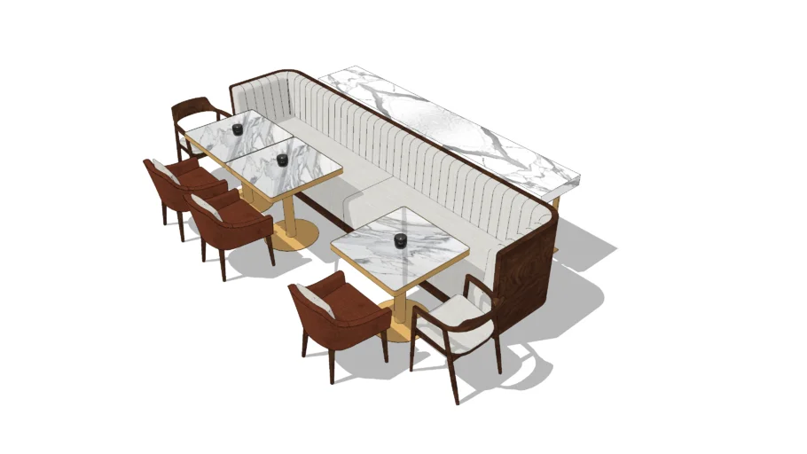 dining booth | 3D Warehouse