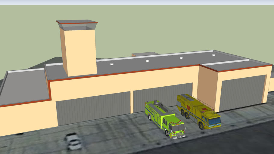 Edwards AFB fire station | 3D Warehouse