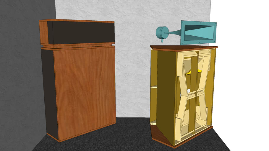 Klipsch Corner Horn Vizualization Step-by-Step | 3D Warehouse