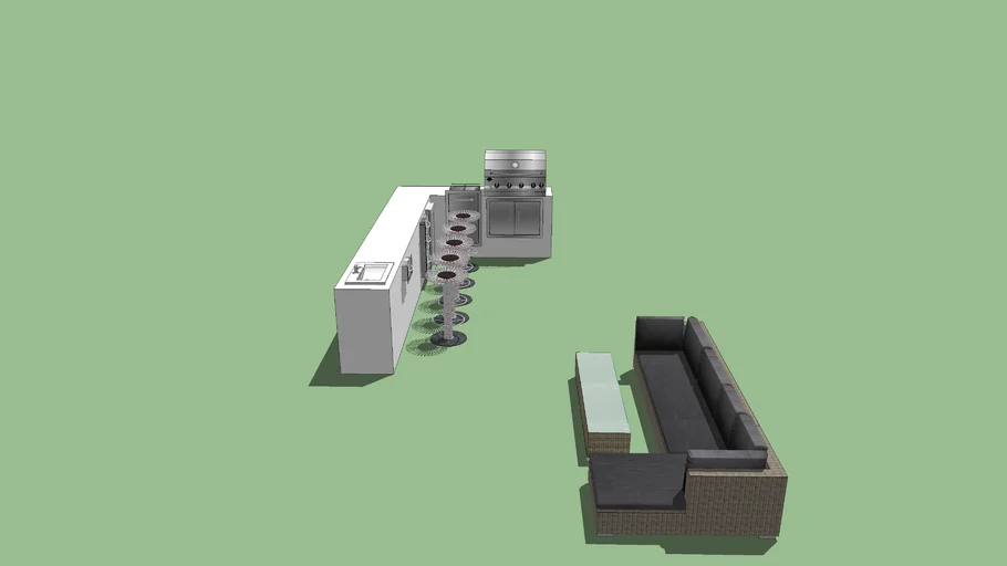 outdoor bar table | 3D Warehouse