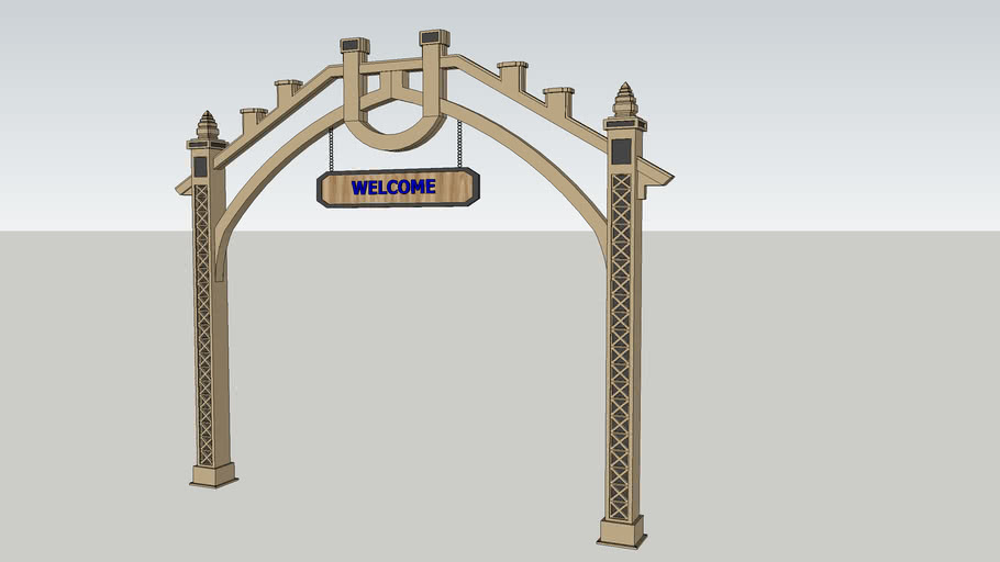 khmer popuse kampot gate | 3D Warehouse