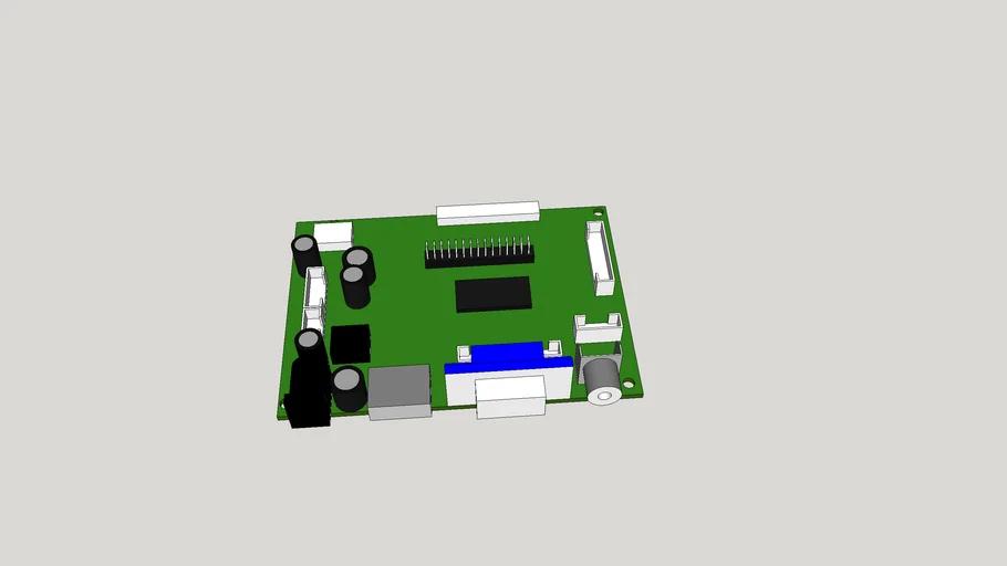 lcd controller pcb800099 | 3D Warehouse
